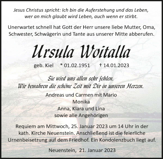 Traueranzeigen | www.trauerundgedenken.de