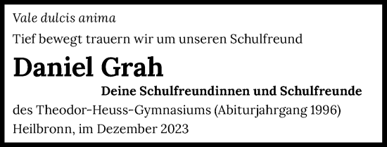 Traueranzeigen | www.trauerundgedenken.de